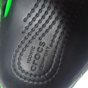 CROCS | Shoes | Crocs Toddler Sandals Size 7 C Green Aliens Sharks With ...